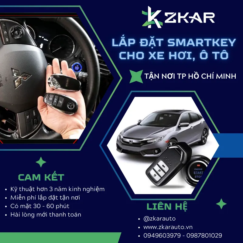 Lắp Đặt 】 Độ Smartkey Ô Tô Chính Hãng - Giá Tốt 1️⃣