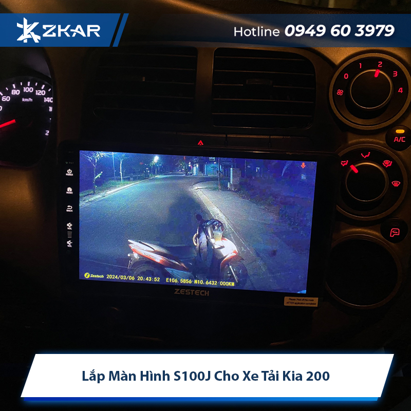 【1️⃣】Lắp Màn Hình S100J Cho Xe Tải Kia 200 - Giá 6tr900